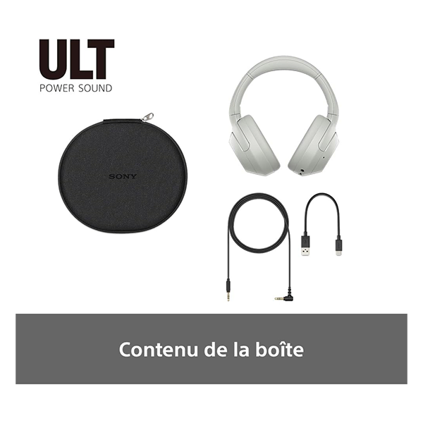 SONY WH-ULT900NW ULT WEAR Casque sans fil Bluetooth avec Réduction de bruit (BLANC) - Maroc